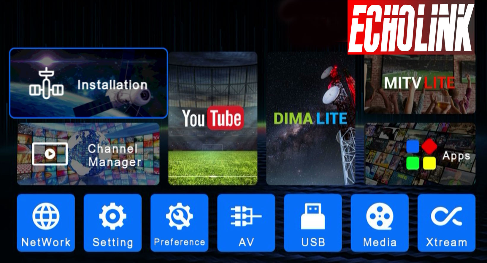 ⭐تحديث جديد ECHOLINK TORNADO V1 SUPER اضافة خاصية UCAST و YOUTUBEn